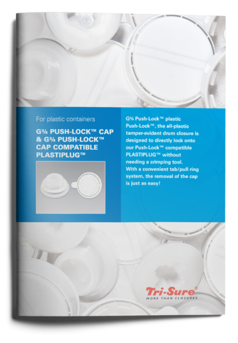 G3/4 Push-Lock™ Cap & G3/4 Push-Lock™ Cap Compatible Plastiplug™ - Tri-Sure