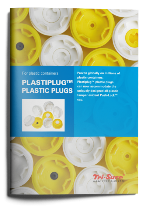 Plastiplug™ Plastic Plugs | Tamper-Evident Push-Lock™ Cap - Tri-Sure