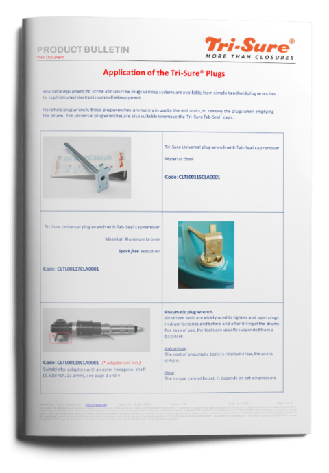 Tri-Sure® Keys and Plug wrenches - Tri-Sure