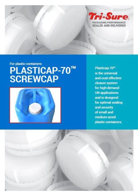 Plasticap-70™ Screwcap for Plastic Containers - Tri-Sure