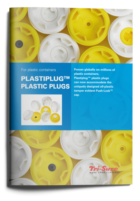 Plastiplug™ Plastic Plugs | Tamper-Evident Push-Lock™ Cap - Tri-Sure